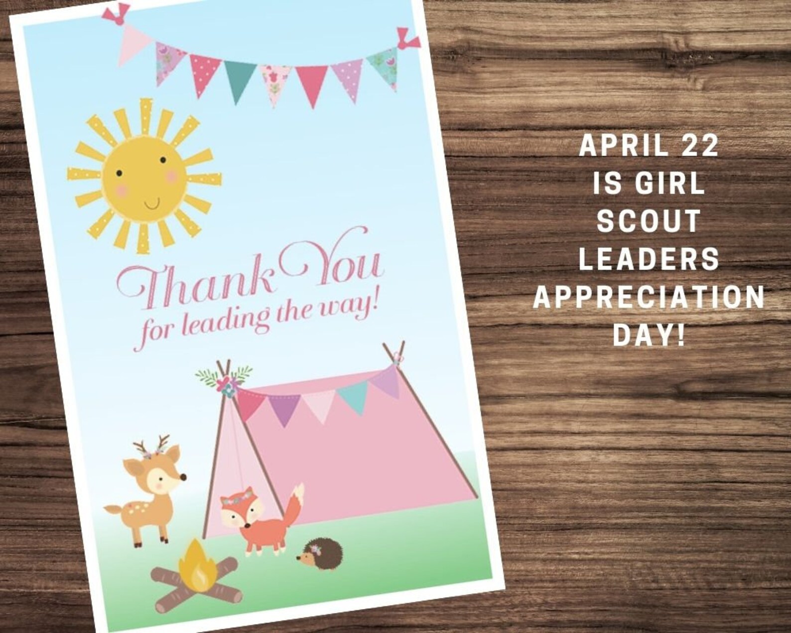 Girl Scout Leader Appreciation Card - Thank You - Etsy
