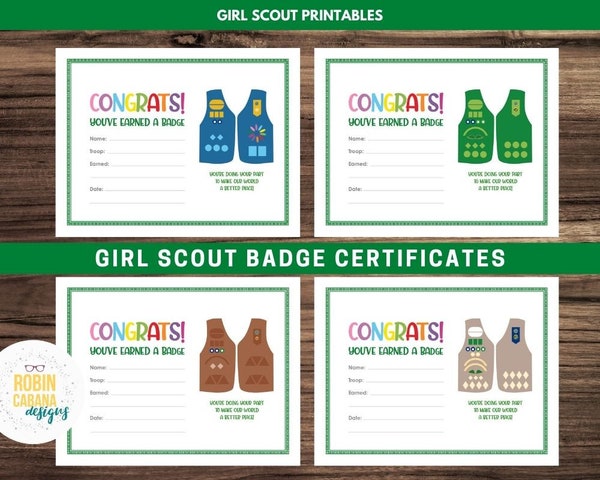 Brownie Girl Scout Letterhead Printable Instant Download - Etsy Canada