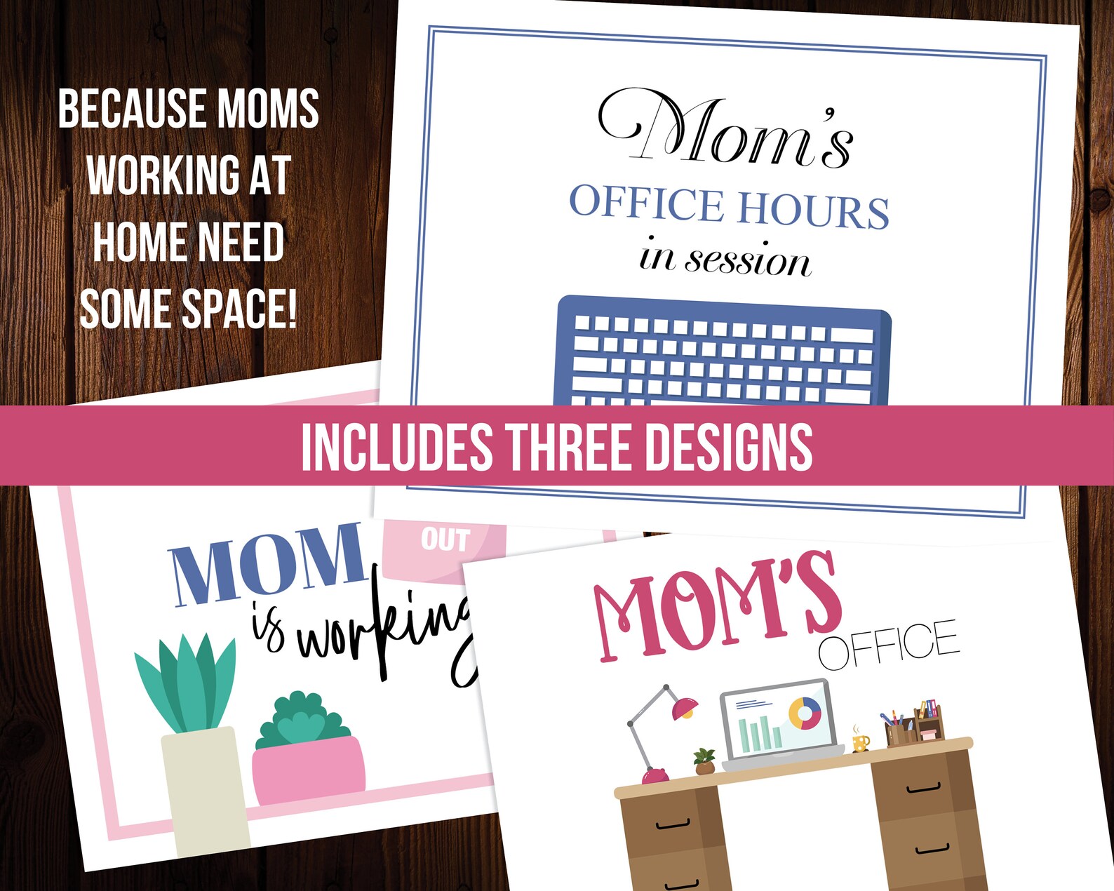 Mom's Office Printable Signs - Etsy