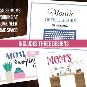 Mom's Office Printable Signs - Etsy