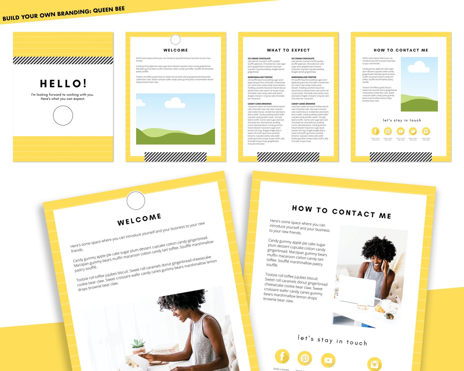 Welcome Kit Template for Canva 4 Page Designs | Etsy