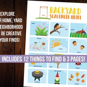 Scavenger Hunt Bundle - Explore Your Backyard, Home and Neighborhood ...