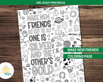 Girl Scout Make New Friends - Etsy