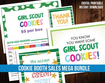 Girl Scout Cookie Booth Price Signs Printable | Etsy