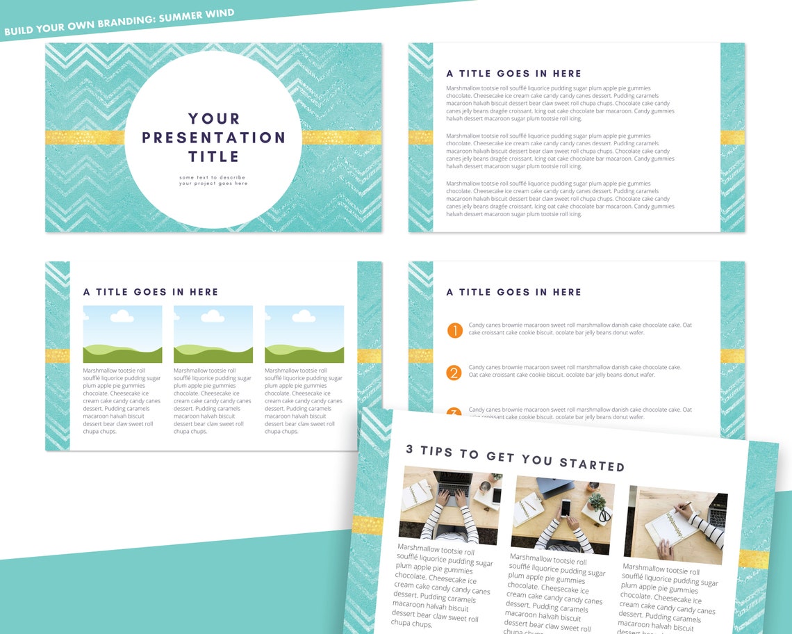 Presentation Slide Templates for Canva - Etsy