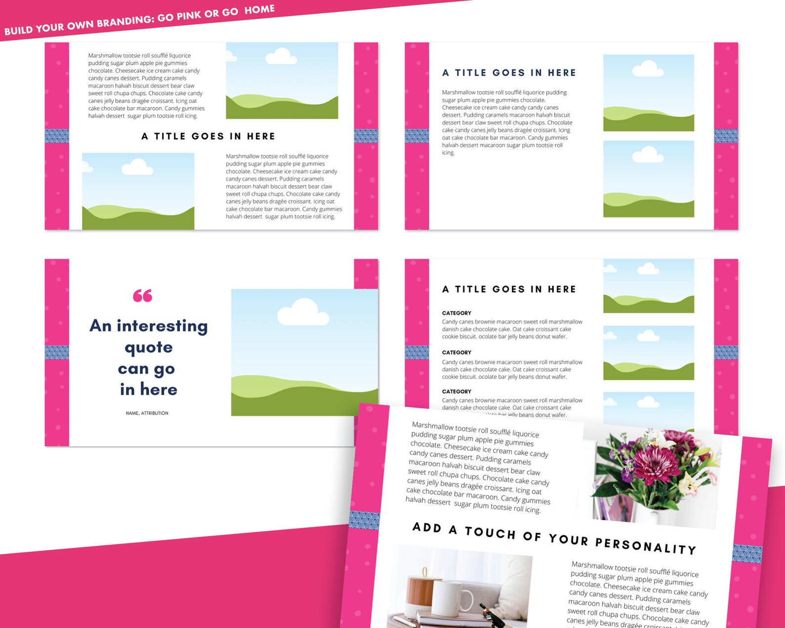 Presentation Slide Templates for Canva | Etsy