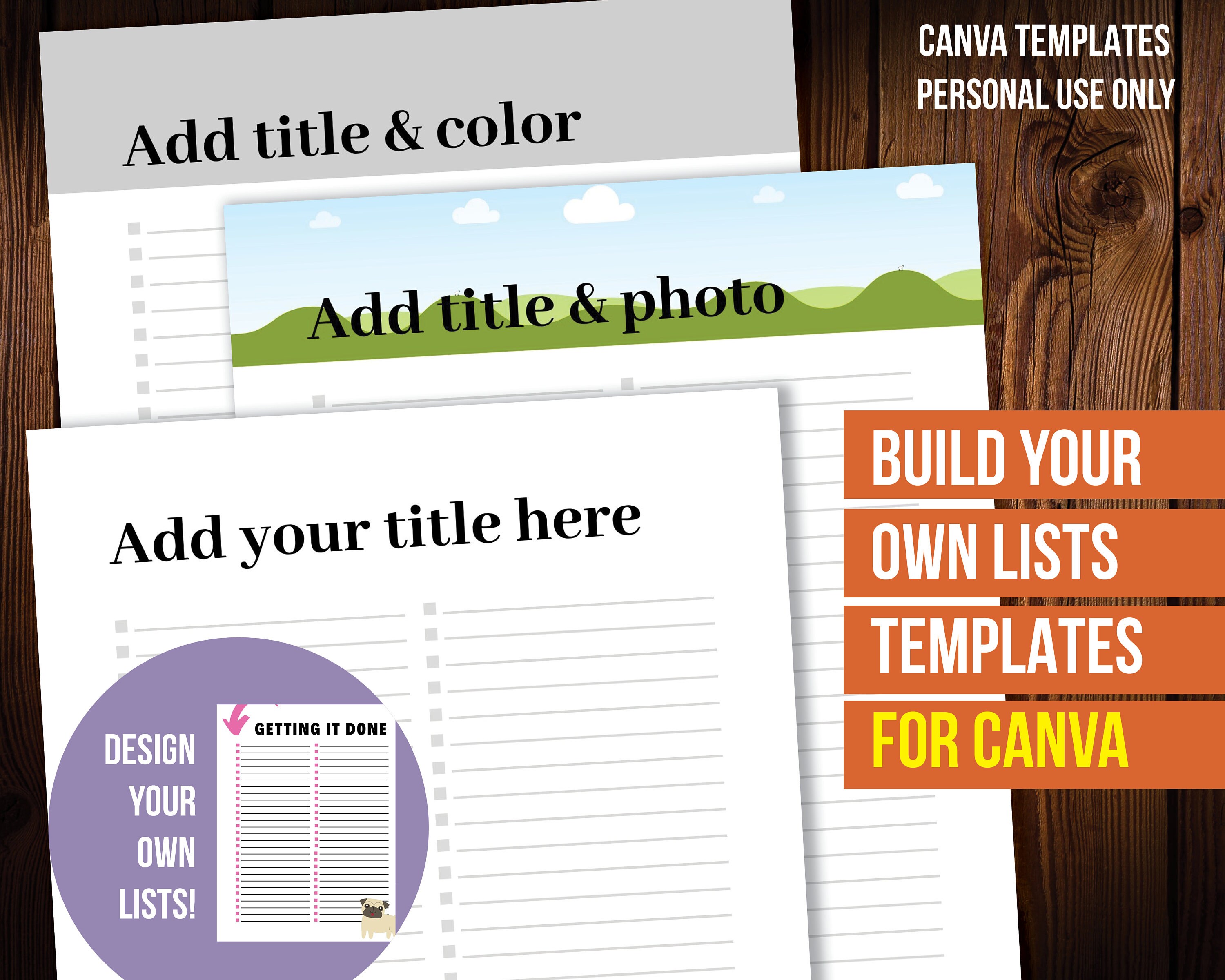 Build Your Own Printable To-do List Canva Template - Etsy