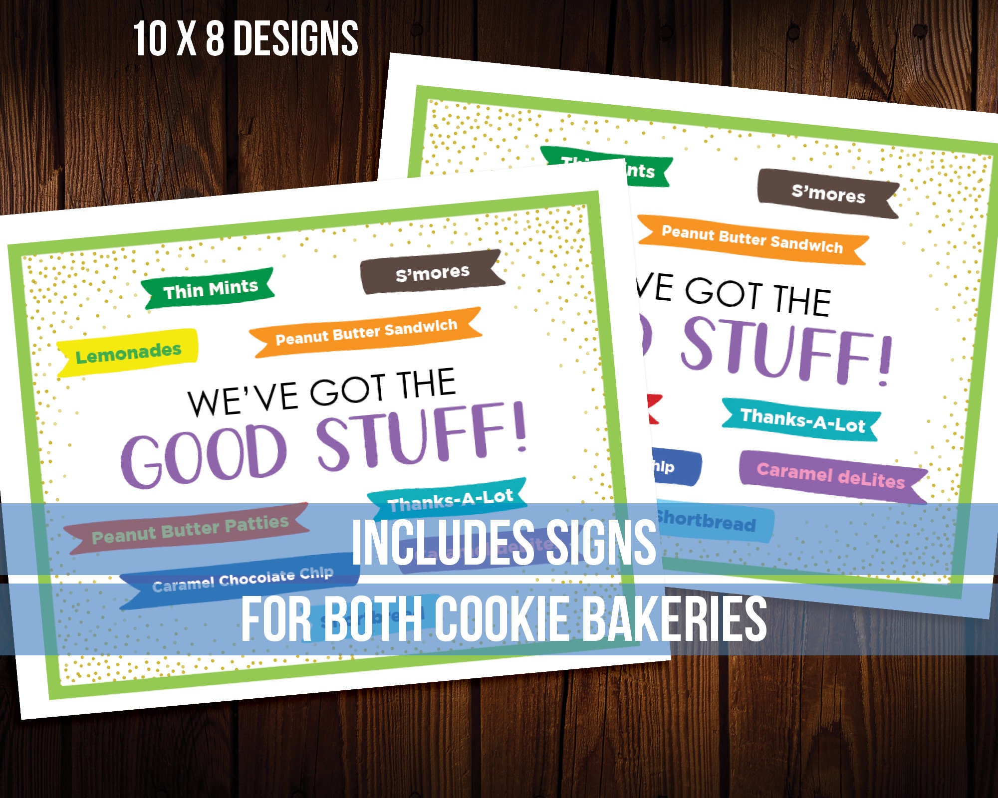 Girl Scout Cookie Booth Signs Bundle Printable - Etsy