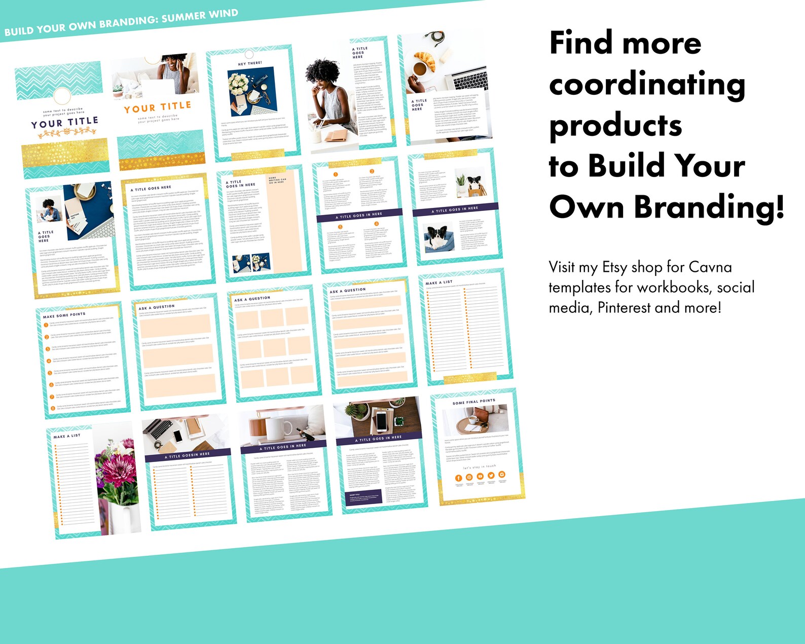 Check List Template for Canva 4 Page Designs - Etsy