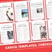 Check List Template for Canva 4 Page Designs - Etsy
