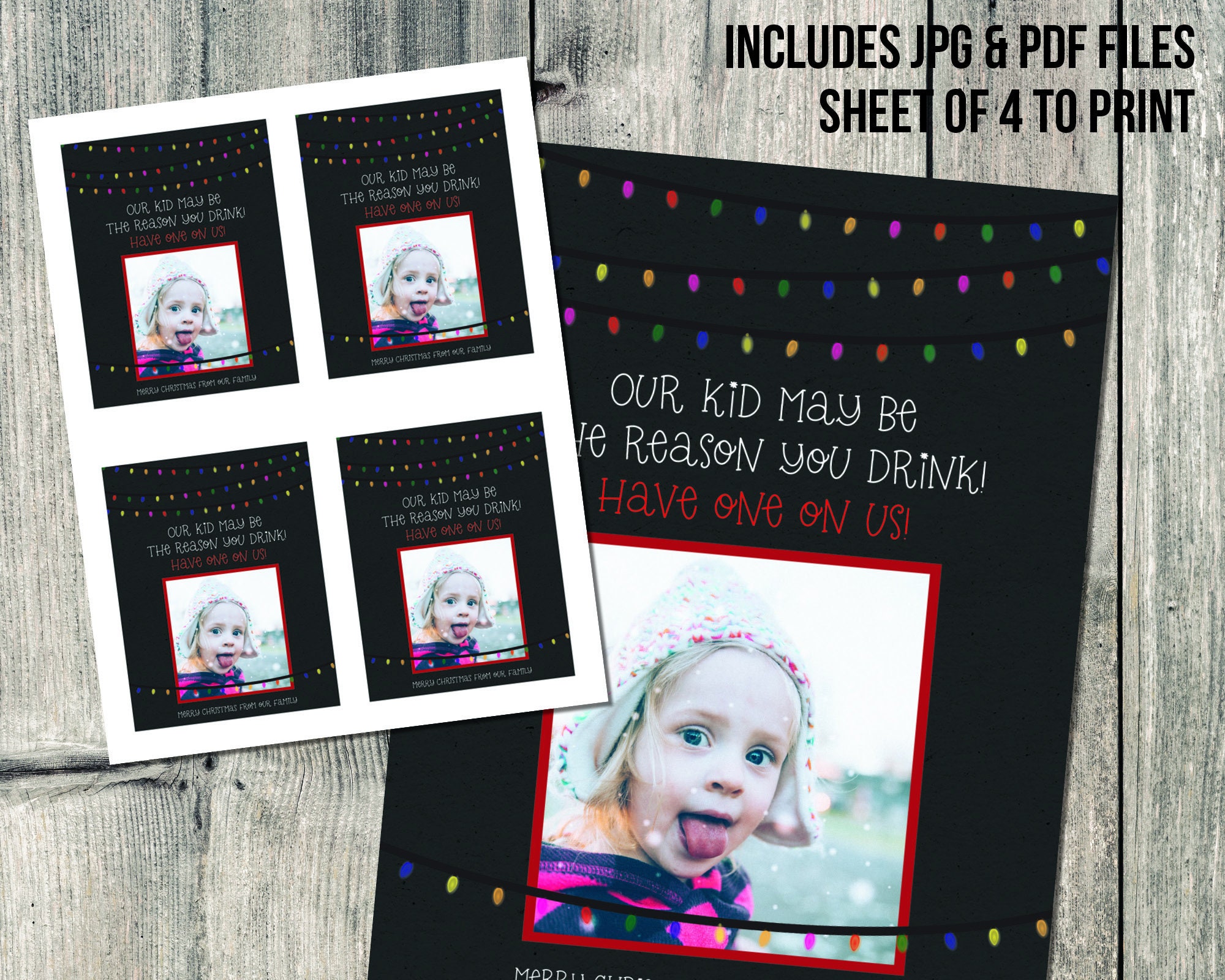 Teacher Christmas Gift Personalized Custom Printable Wine - Etsy