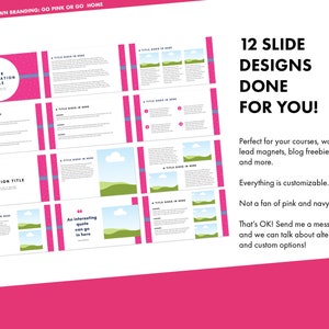 Presentation Slide Templates for Canva - Etsy