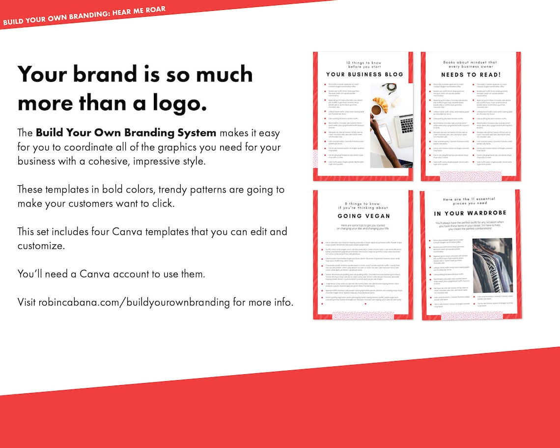 Check List Template for Canva 4 Page Designs - Etsy