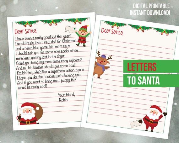 Christmas Borders For Letters To Santa