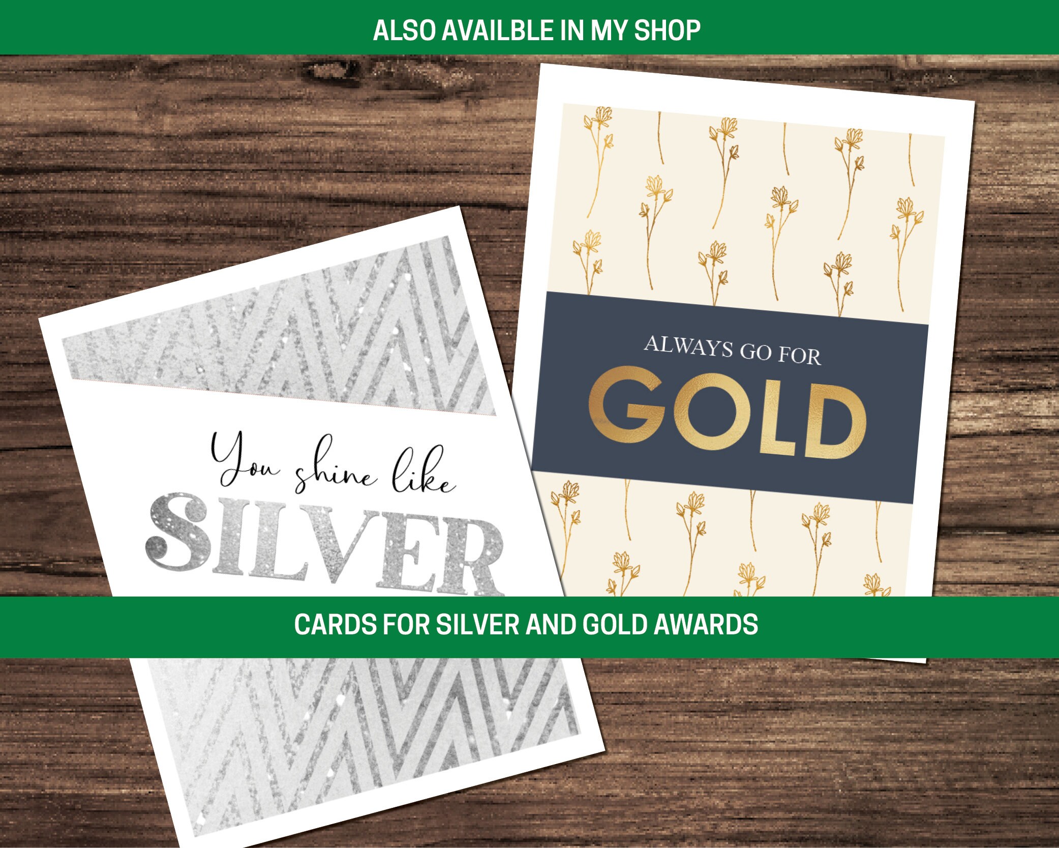 Scout Bronze Award Cards - Etsy