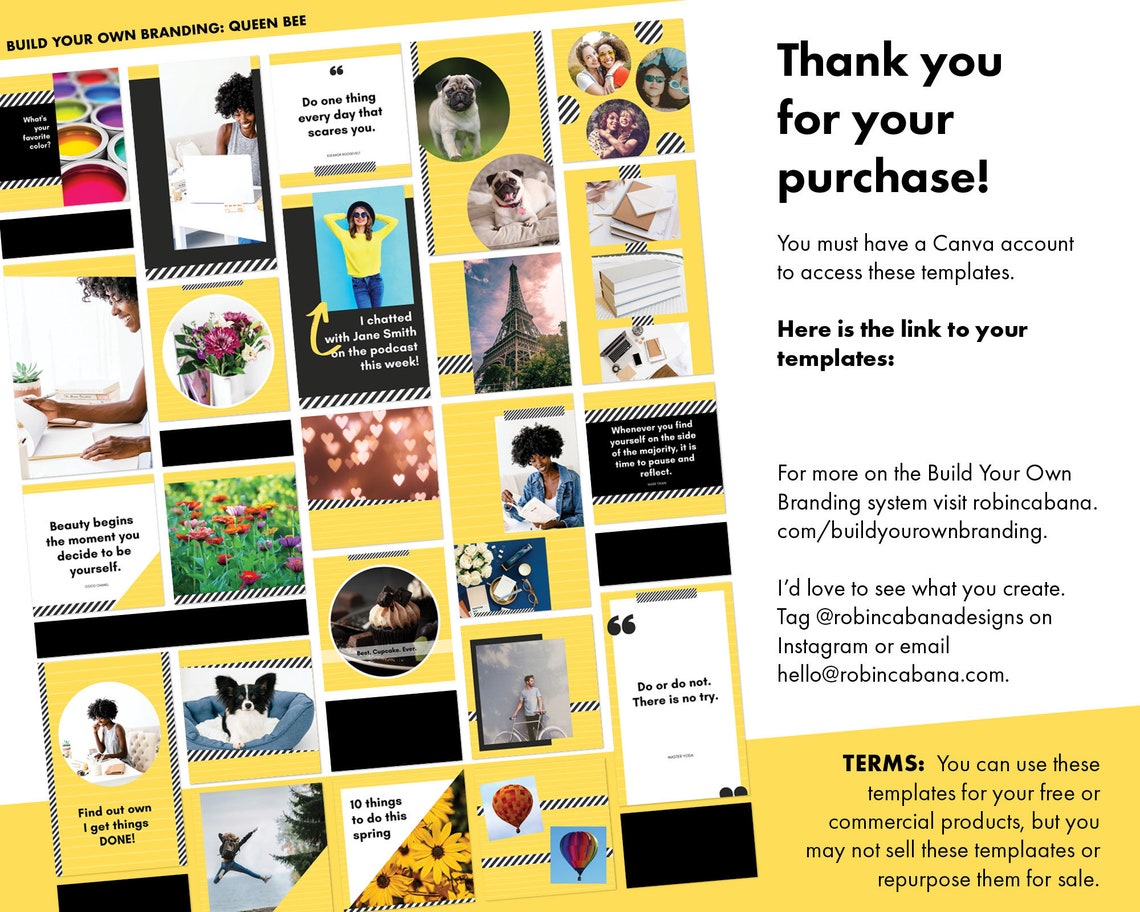 Social Media Template Bundle for Canva - Etsy