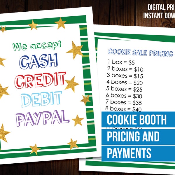 Girl Scout Booth Payment - Etsy