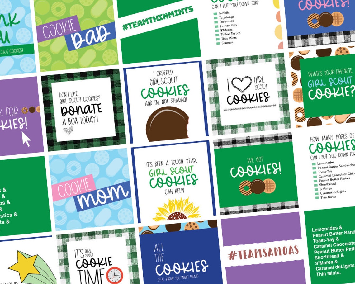 Girl Scout Cookie Social Media Bundle - Etsy
