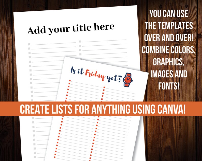 Build Your Own Printable To-do List Canva Template - Etsy