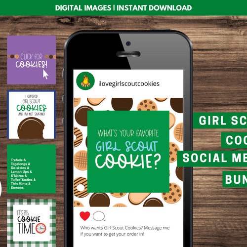 Girl Scout Cookie Social Media Bundle - Etsy
