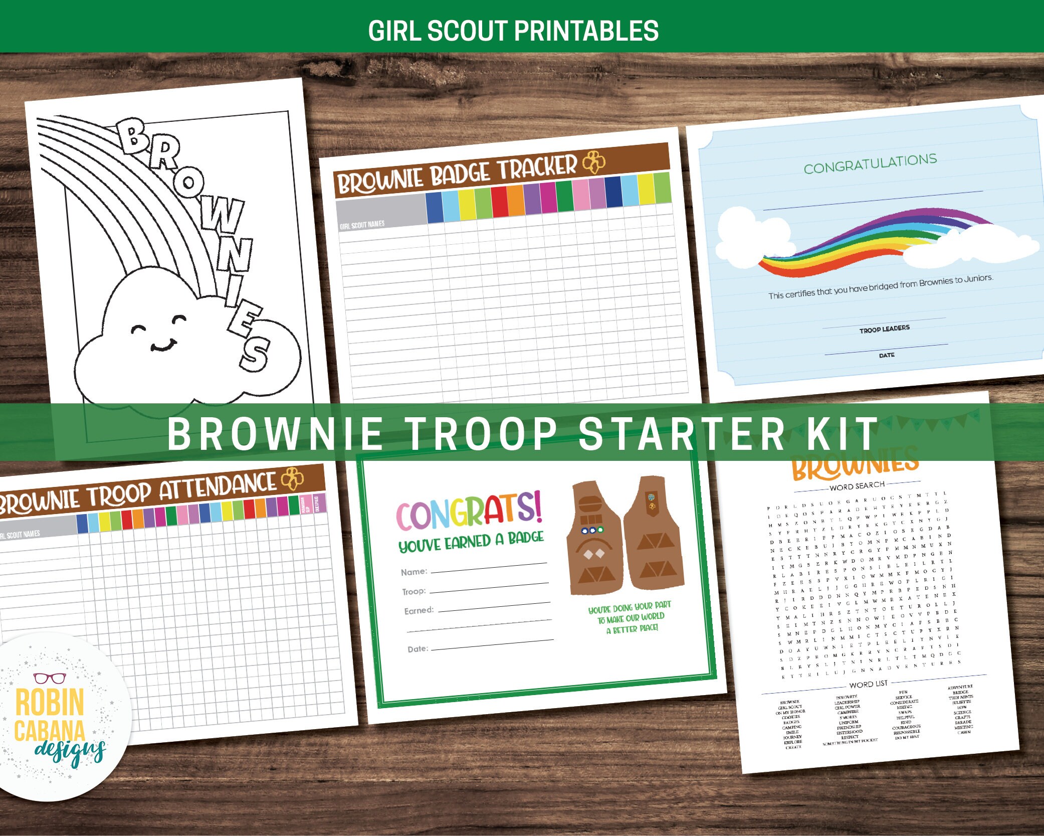 Girl Scout Brownie Troop Starter Kit Bundle Printables - Etsy