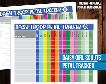 Girl Scout Daisy Petal Chart - Etsy