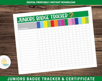 Girl Scout Daisy Badge Tracker - Etsy