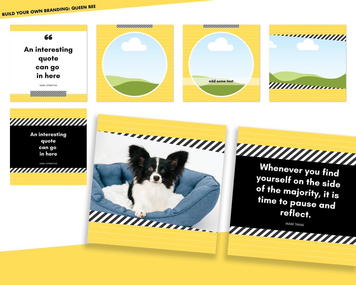 Social Media Template Bundle for Canva - Etsy