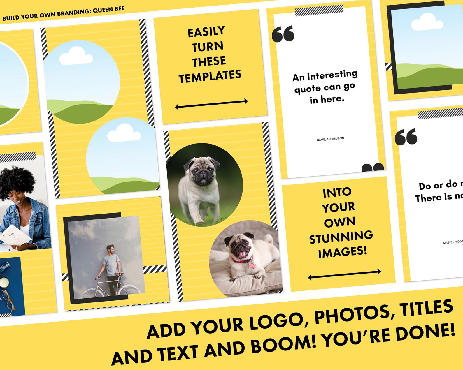 Social Media Template Bundle for Canva - Etsy