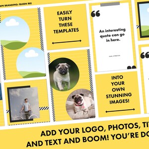 Social Media Template Bundle for Canva - Etsy