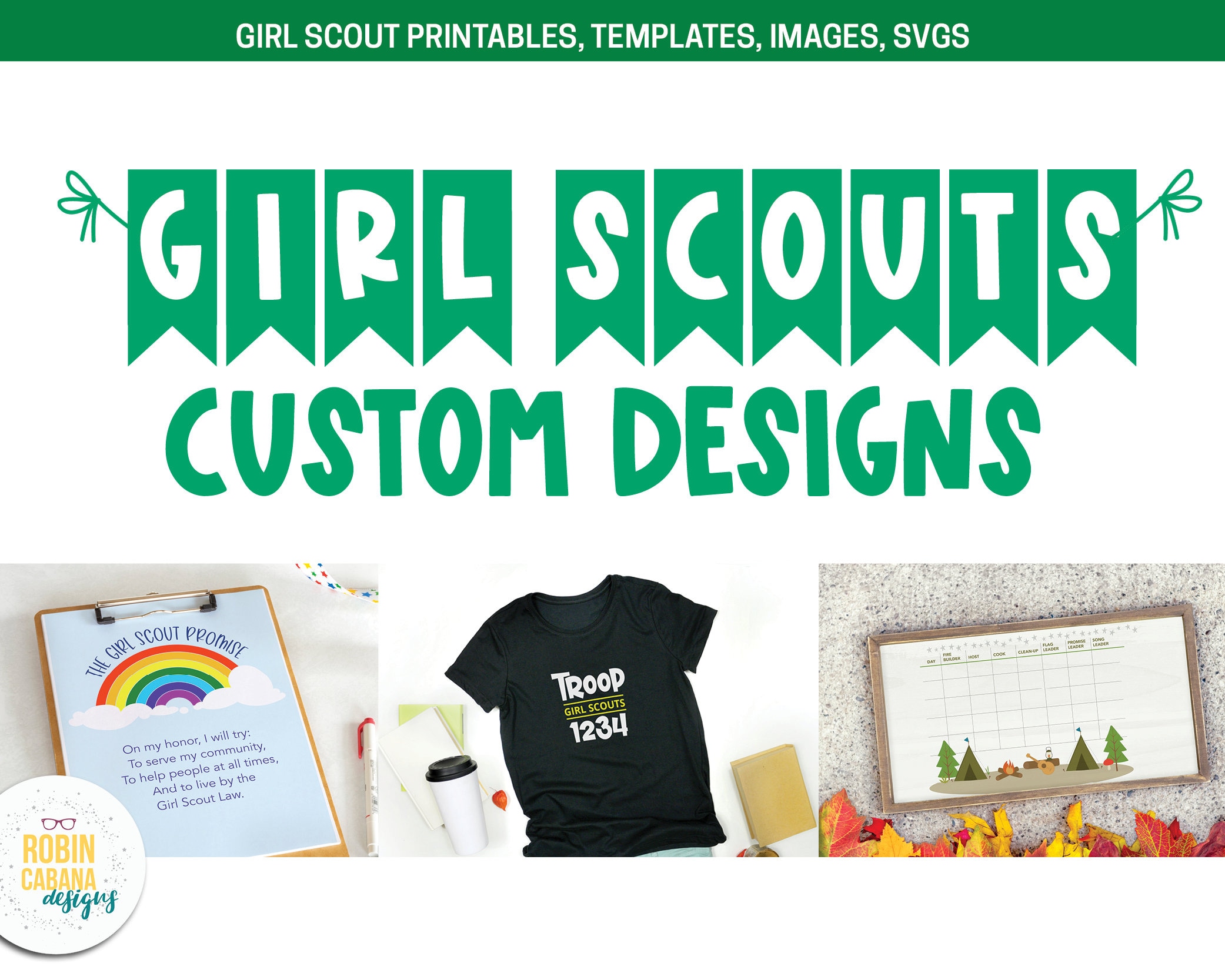 Girl Scout Custom Design - Printables, Templates, Svgs - Etsy