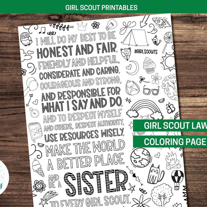 Girl Scout Law - Etsy