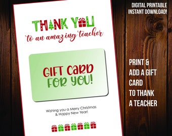 Printable Red Buffalo Plaid Christmas Gift Card Holder - Etsy