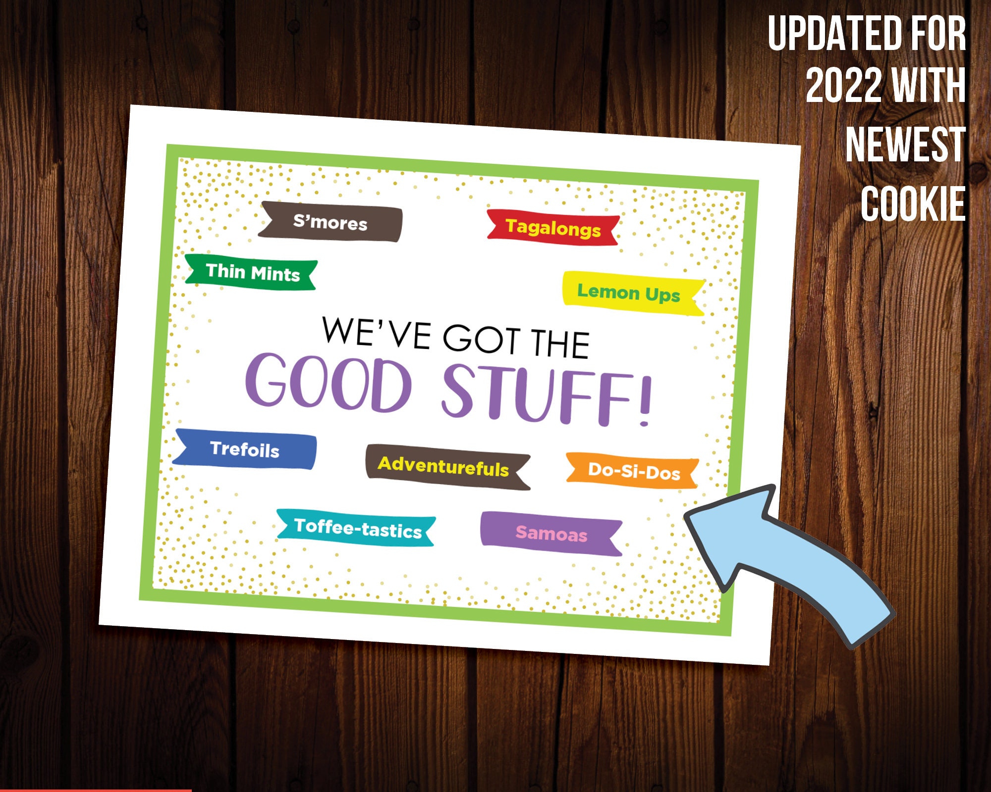 Girl Scout Cookie Booth Signs Bundle Printable - Etsy