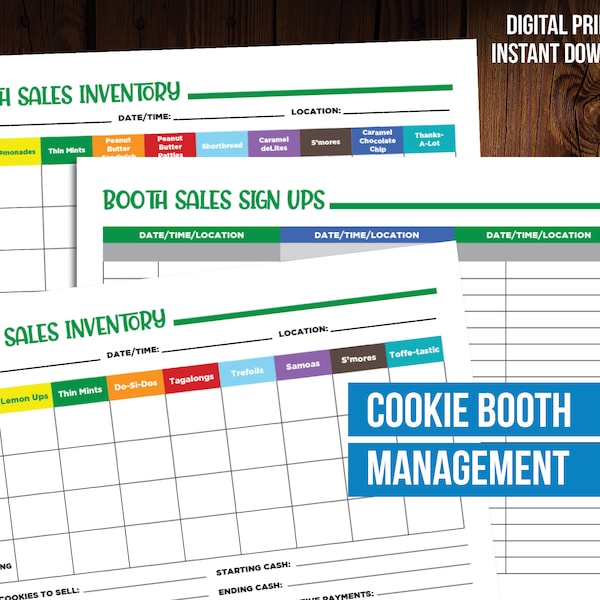 Girl Scout Cookie Booth - Etsy