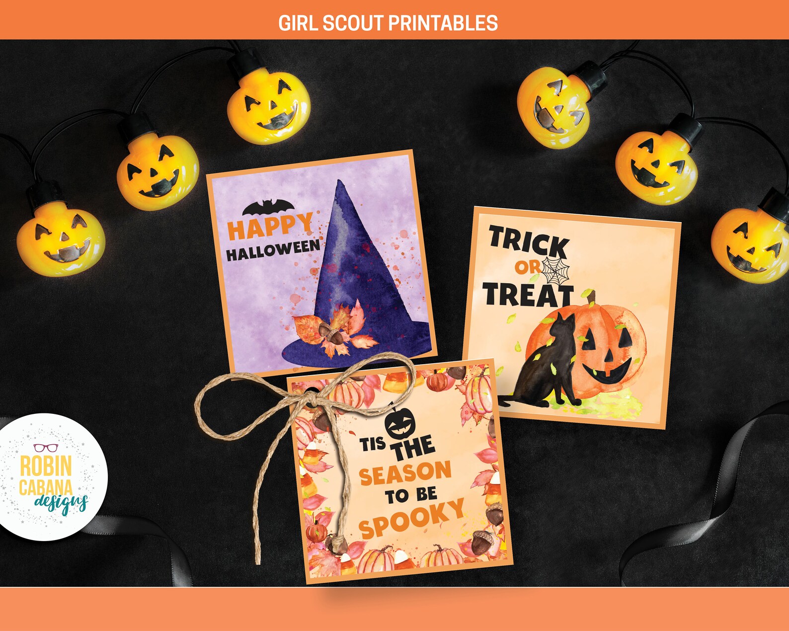 Halloween Treat Tags Stickers Printable - Etsy