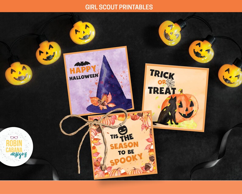 Halloween Treat Tags Stickers Printable - Etsy