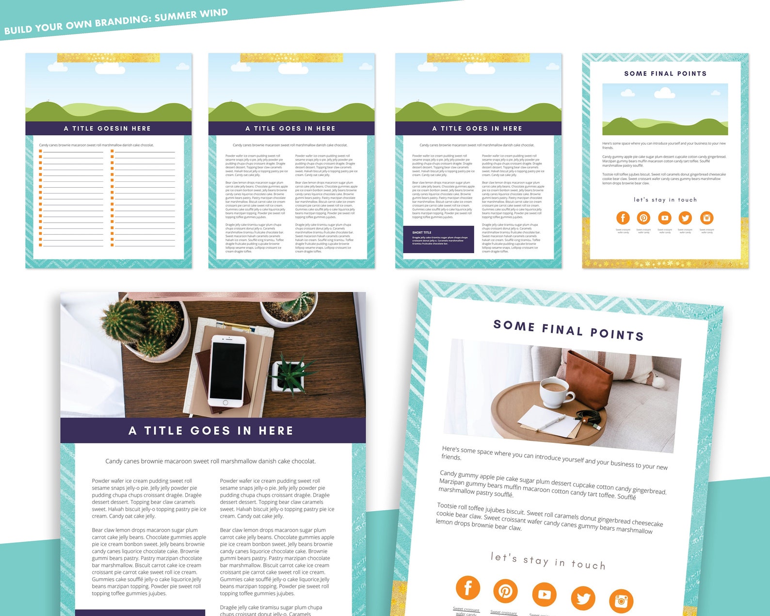 Workbook Template for Canva 20 Page Designs - Etsy
