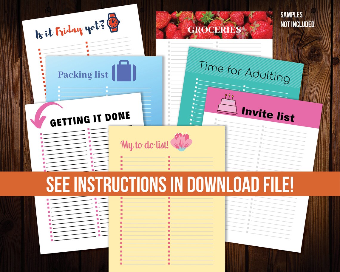 Build Your Own Printable To-do List Canva Template - Etsy