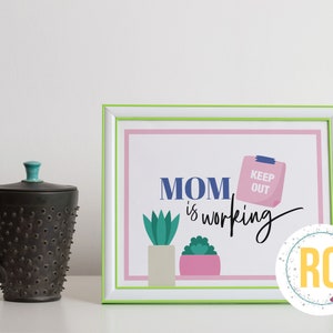 Mom's Office Printable Signs - Etsy