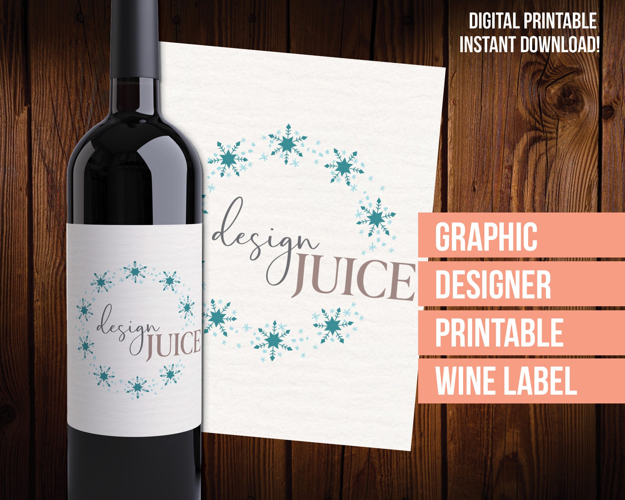 Wine Bottle Graphic Design