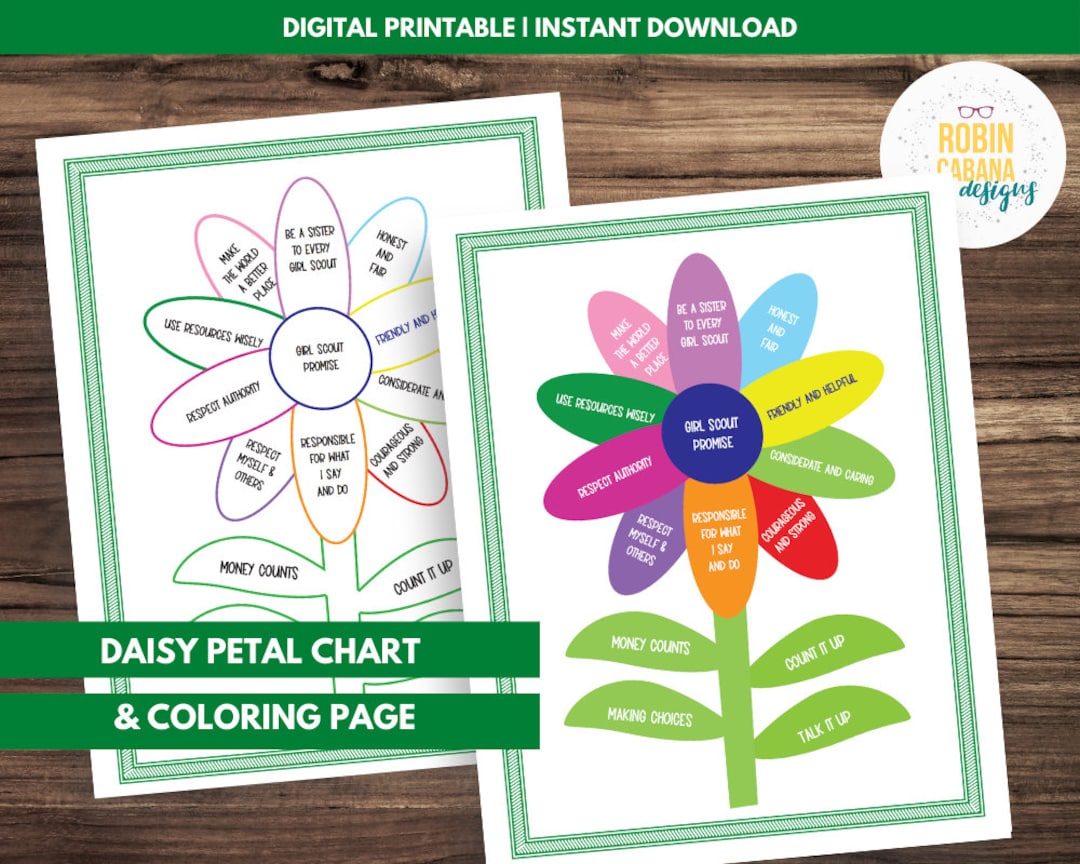 Girl Scout Daisy Petal Template