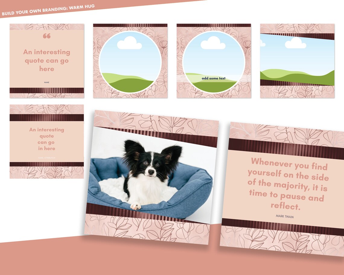 Social Media Template Bundle for Canva - Etsy