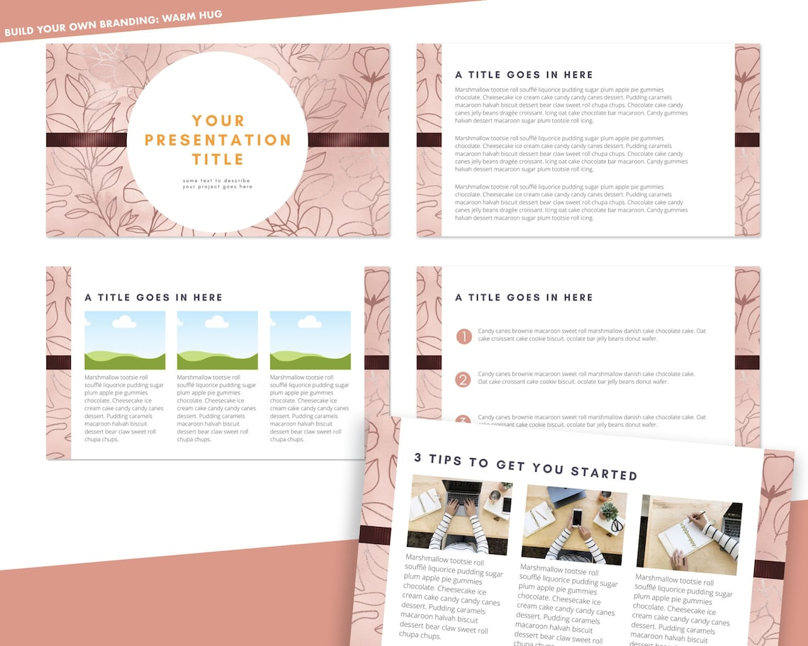 Presentation Slide Templates for Canva - Etsy