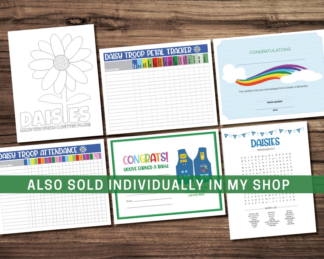Girl Scout Daisy Troop Starter Kit Bundle Printables - Etsy