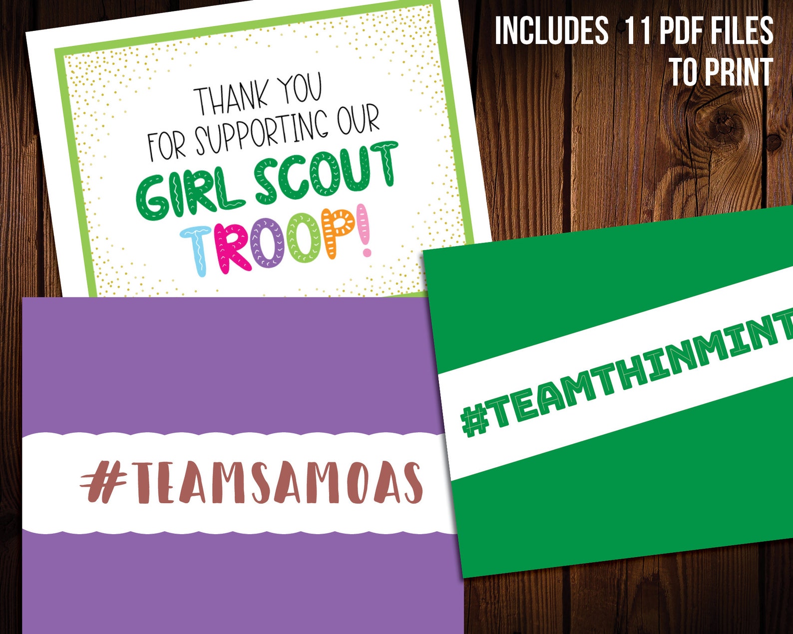 Girl Scout Cookie Booth Signs Bundle Printable - Etsy