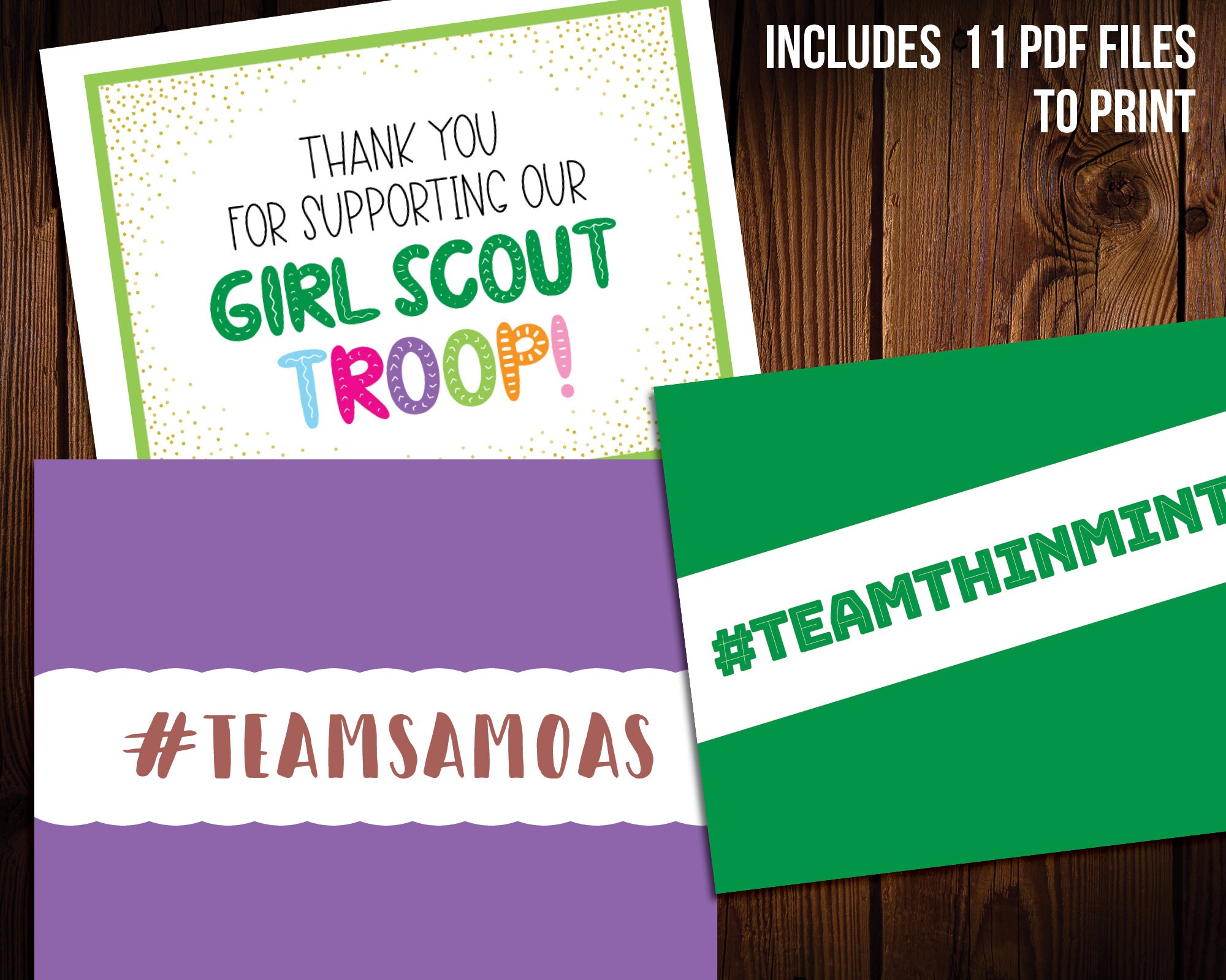 Girl Scout Cookie Booth Signs Bundle Printable - Etsy