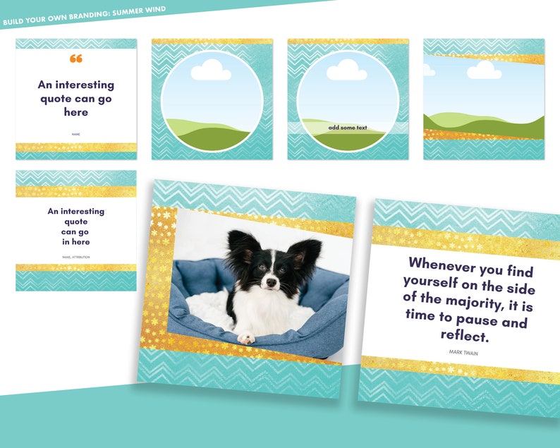 Social Media Template Bundle for Canva - Etsy