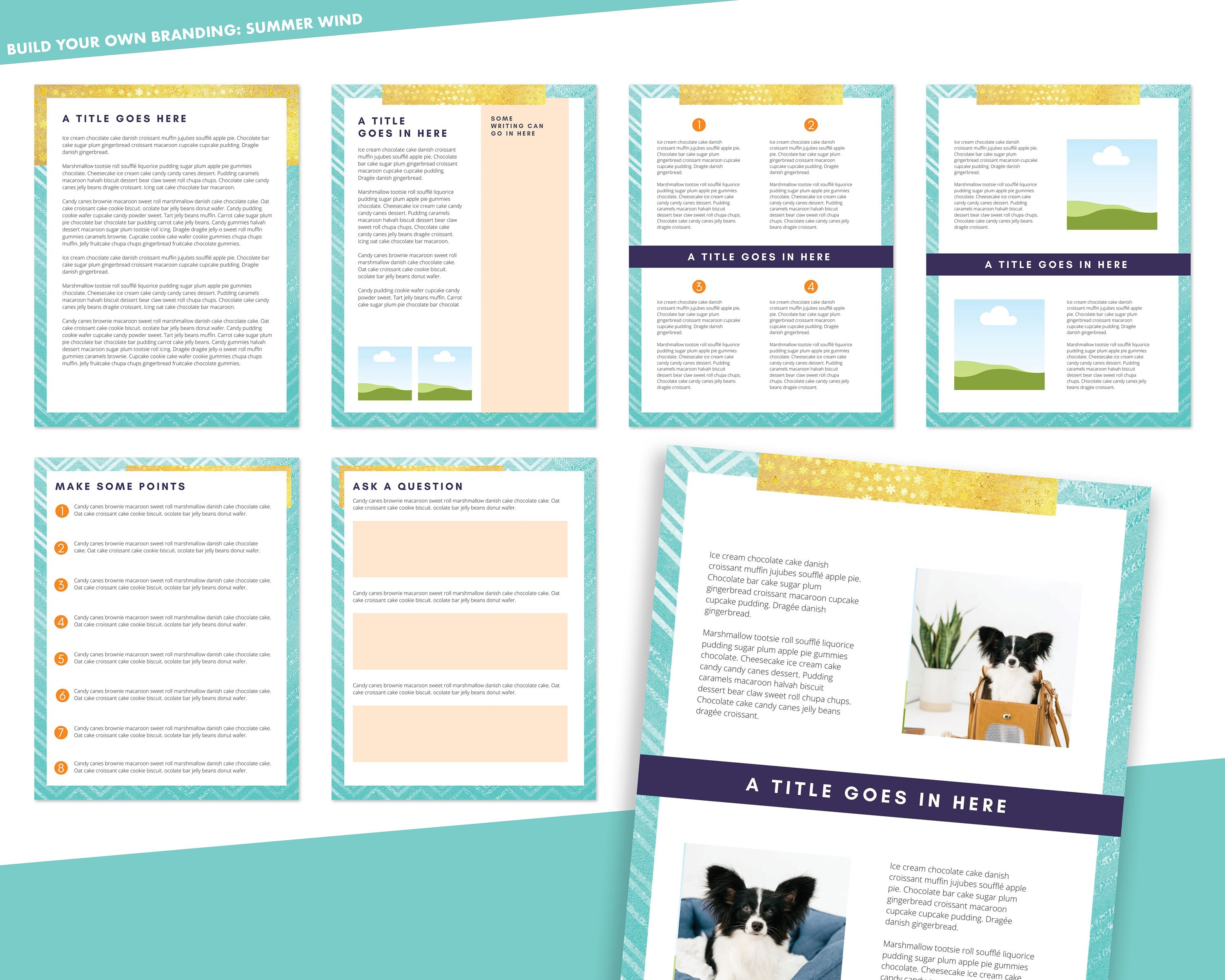 Workbook Template for Canva 20 Page Designs - Etsy
