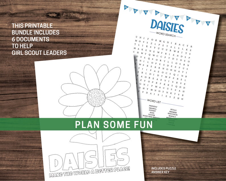 Girl Scout Daisy Troop Starter Kit Bundle Printables - Etsy